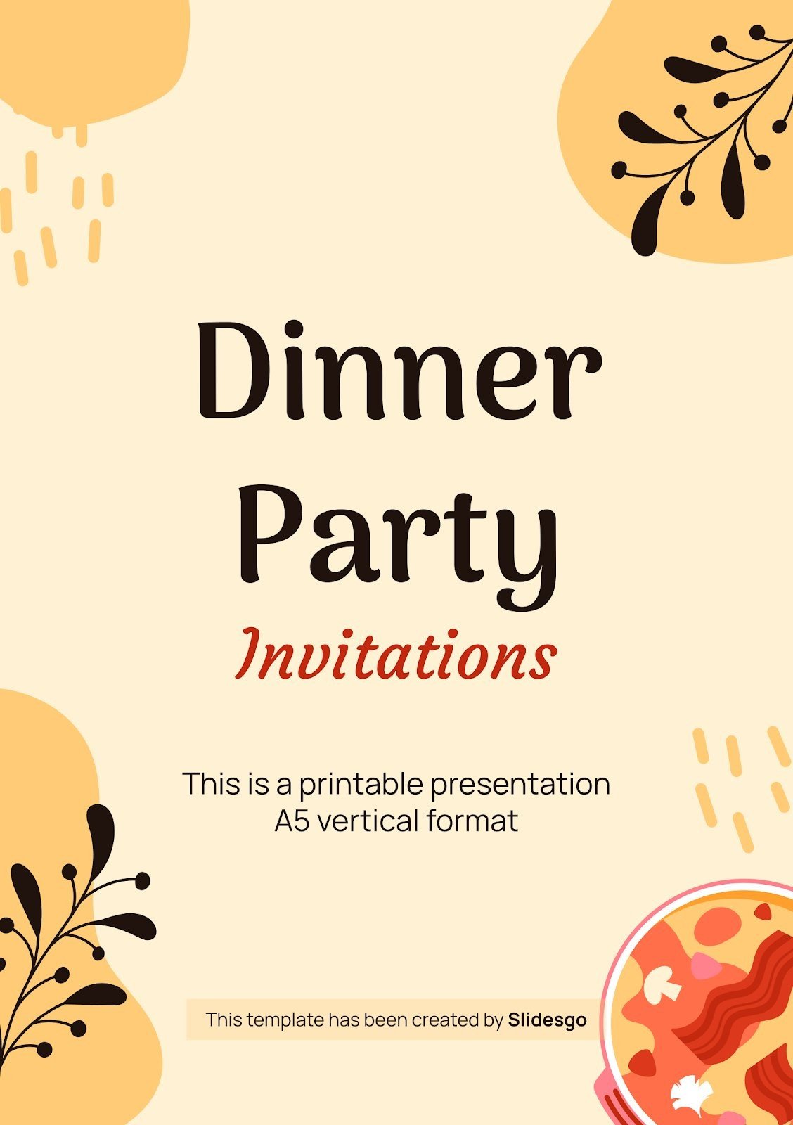 Dinner Party Invitations Presentation