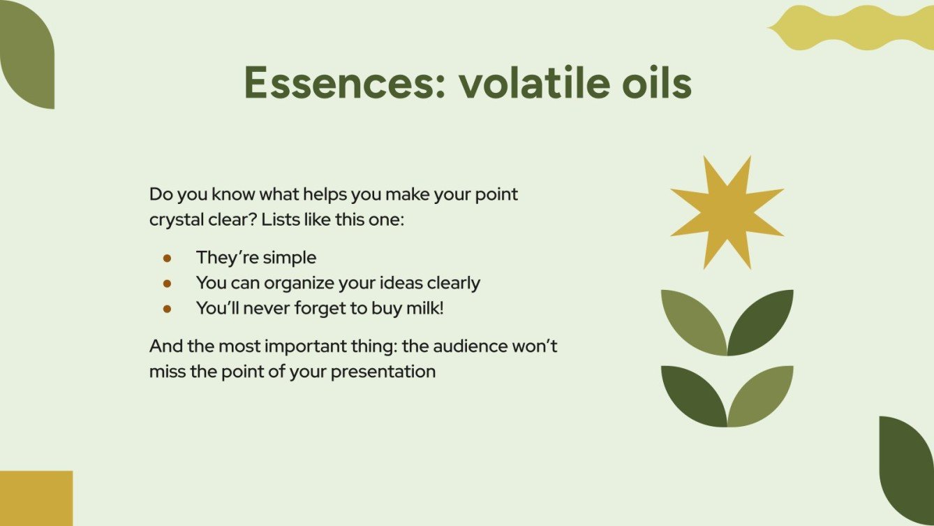 Biology for College: Extraction of plant essential oils