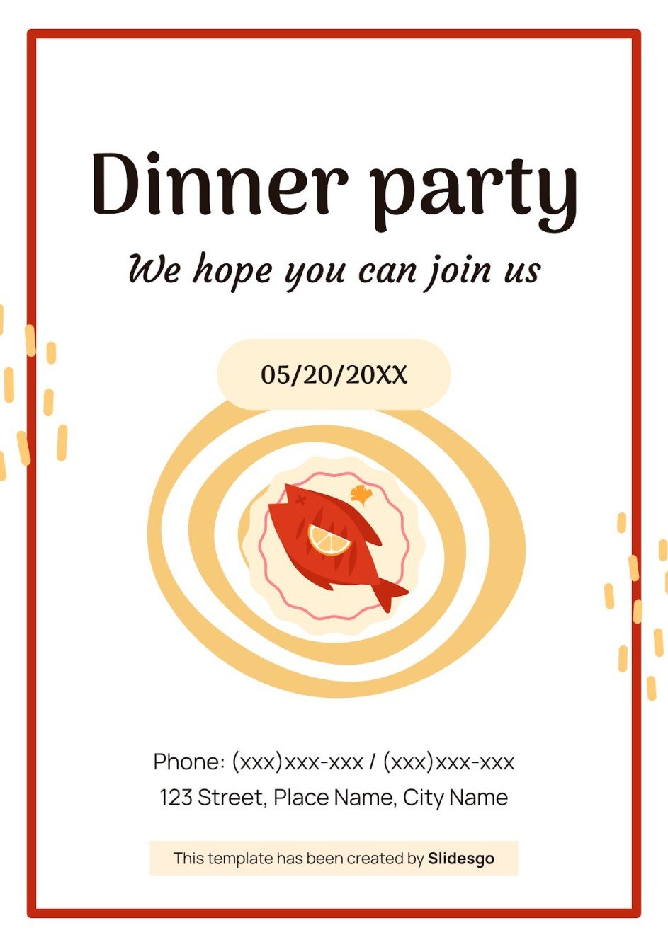 Dinner Party Invitations Presentation