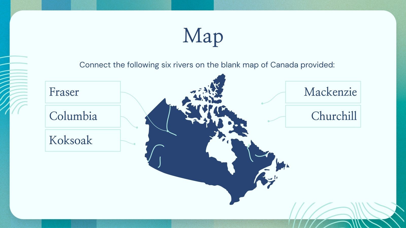 Geography Activities for High School: Rivers of Canada