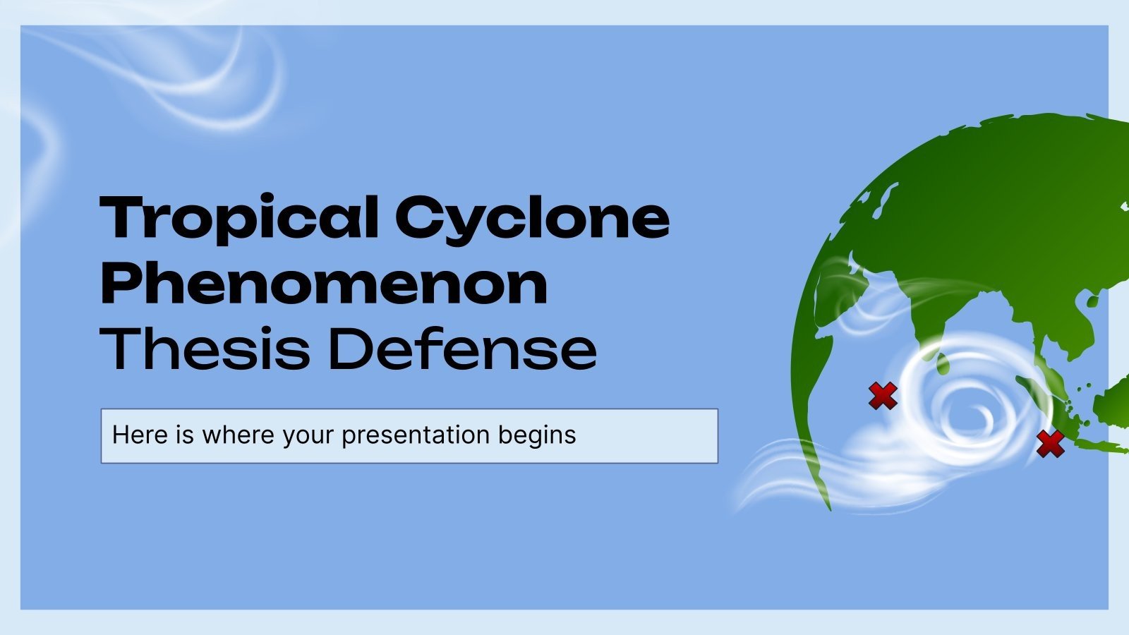 Tropical Cyclone Phenomenon Thesis Defense Presentation