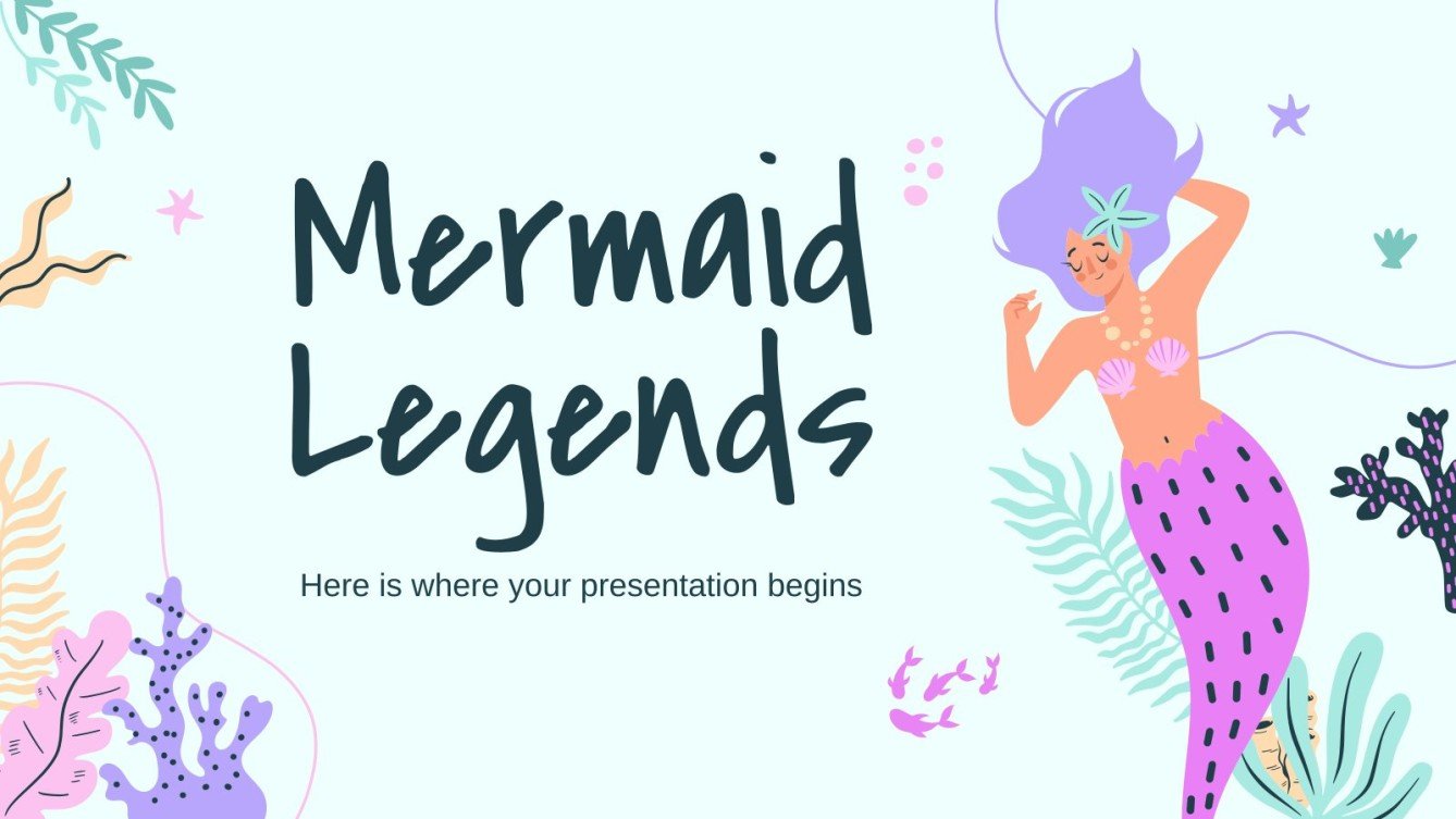 Free Google Slides and PPT templates on mermaids