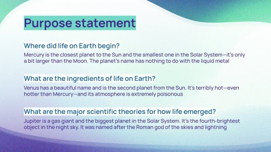 Origin of Life on Earth Thesis Defense Presentation