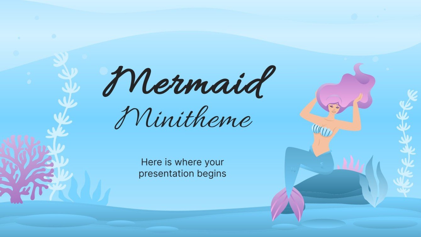 Free Google Slides and PPT templates on mermaids