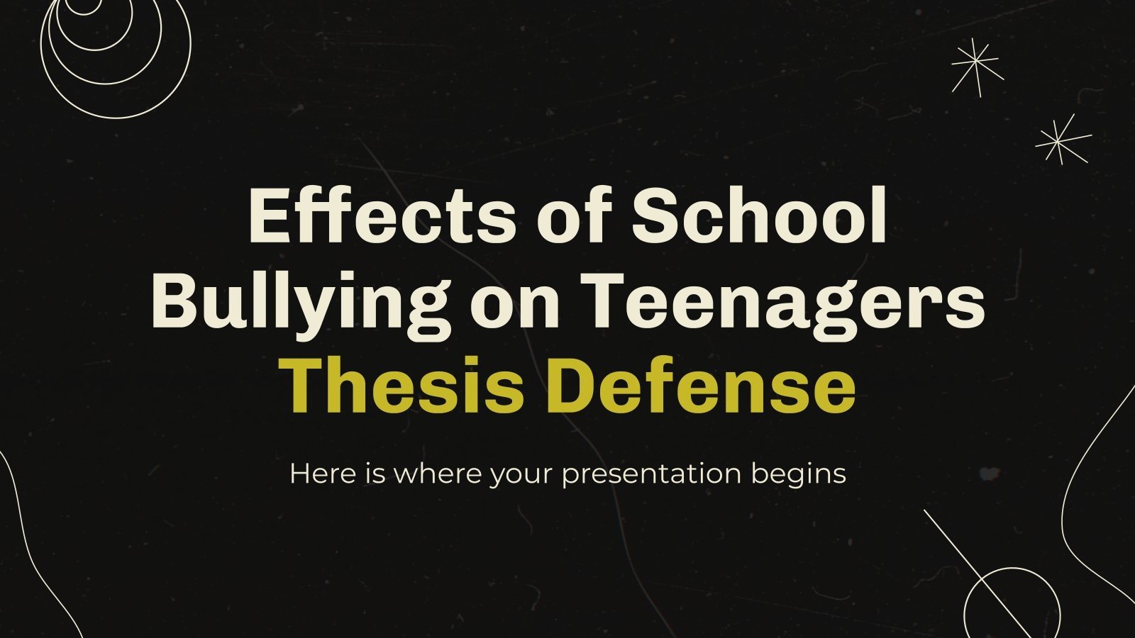 Plantillas gratis de Google Slides y PPT sobre el bullying