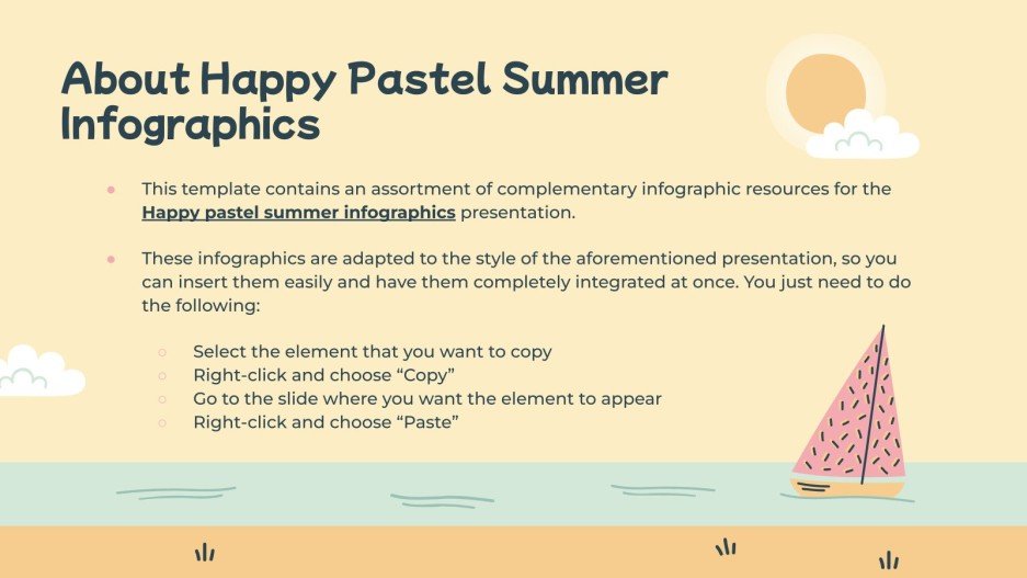 Happy Pastel Summer Infographics Presentation