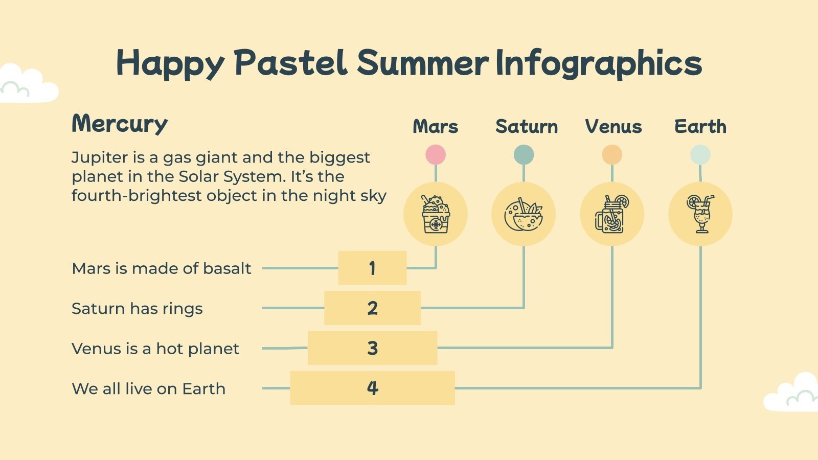 Happy Pastel Summer Infographics Presentation