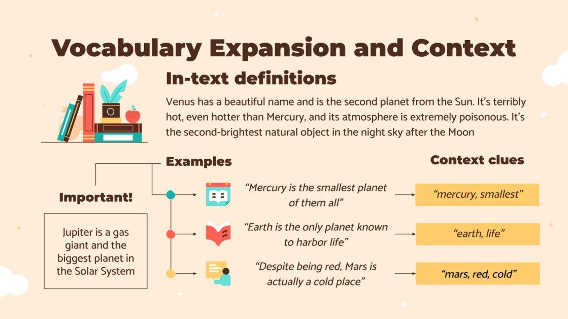 Vocabulary Expansion and Context Clues Infographics