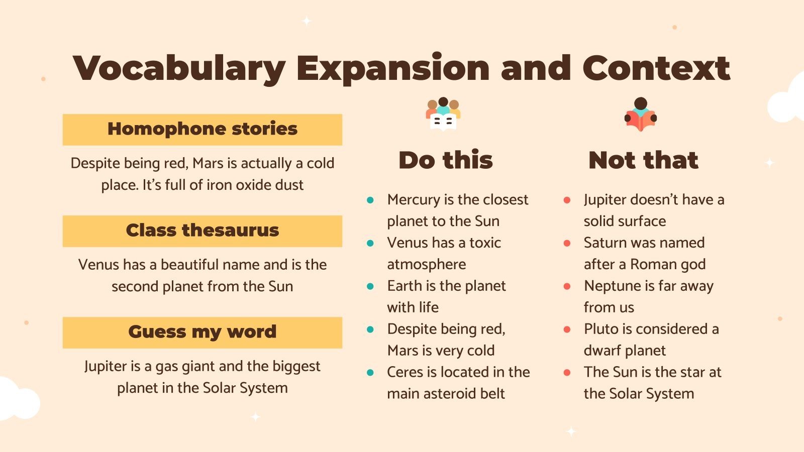 Vocabulary Expansion and Context Clues Infographics