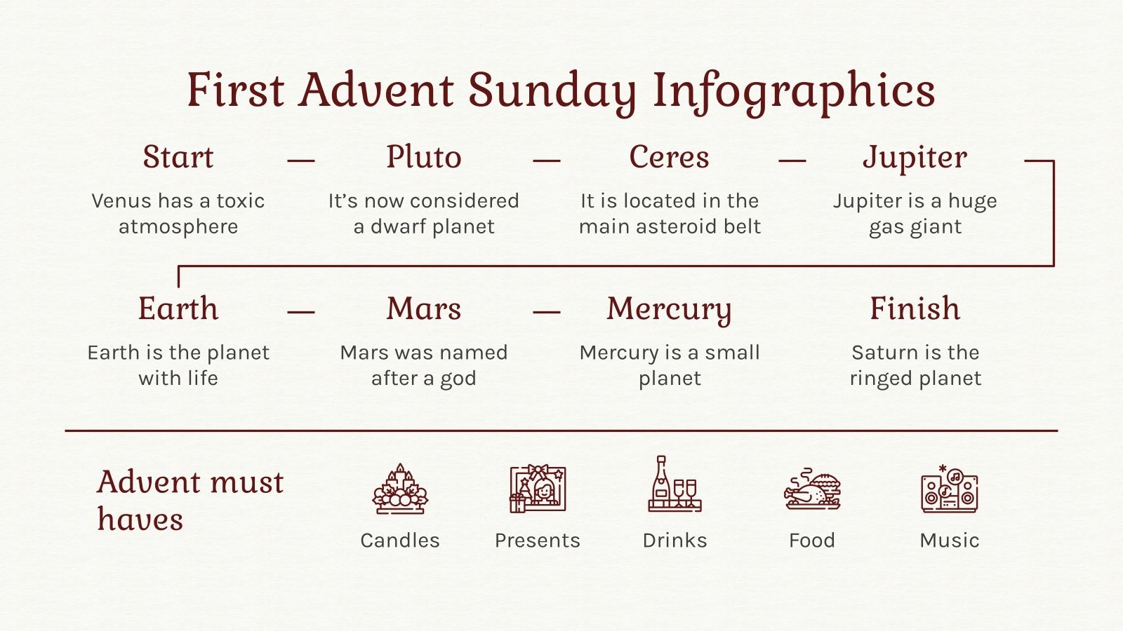 First Advent Sunday Infographics Template