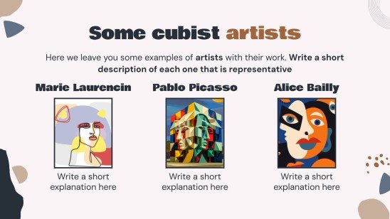Art Subject for High School: Cubism Painters Presentation