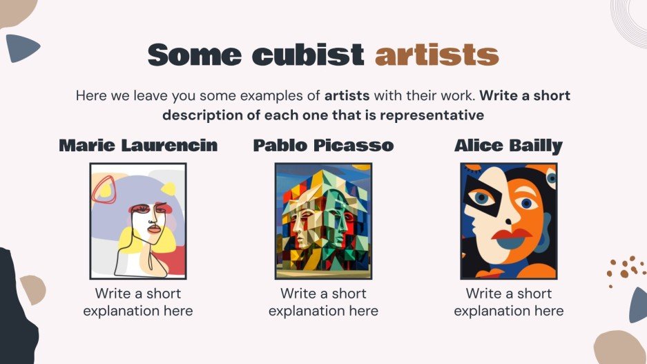 Art Subject for High School: Cubism Painters Presentation