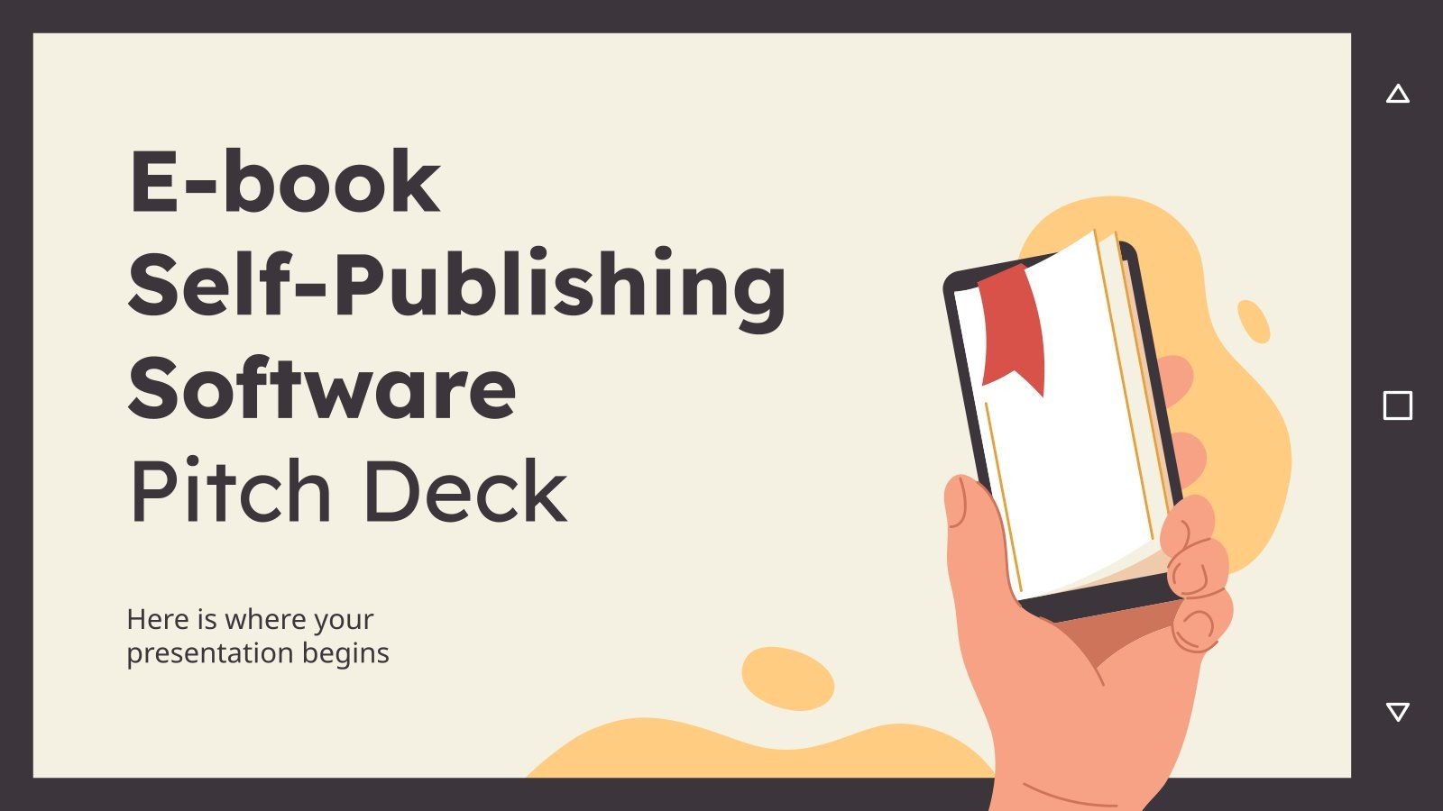 E-book Self-Publishing Software Pitch Deck Presentation