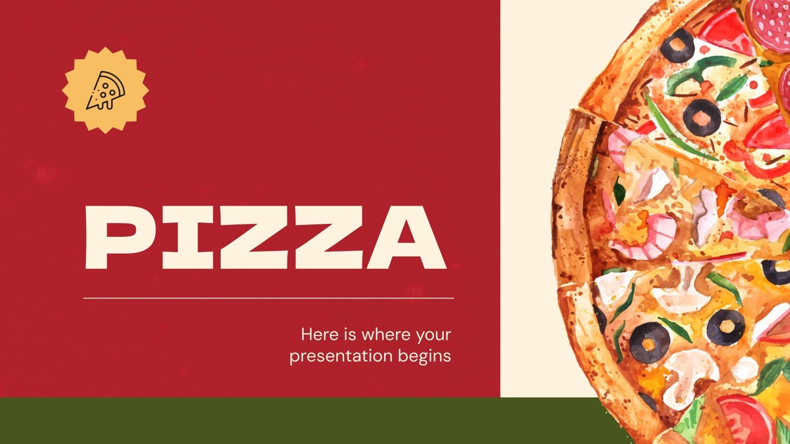 Plantillas gratuitas de Google Slides y PowerPoint sobre la pizza