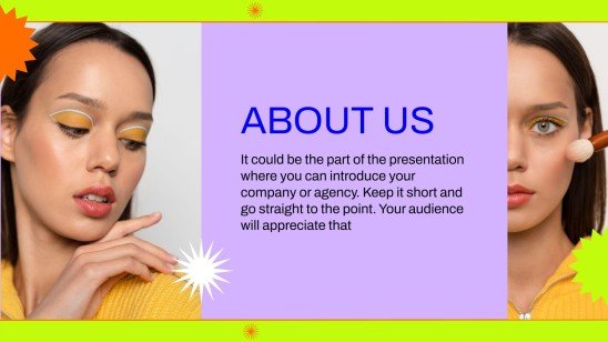 Youthful Make-Up Brand Model Agency Presentation