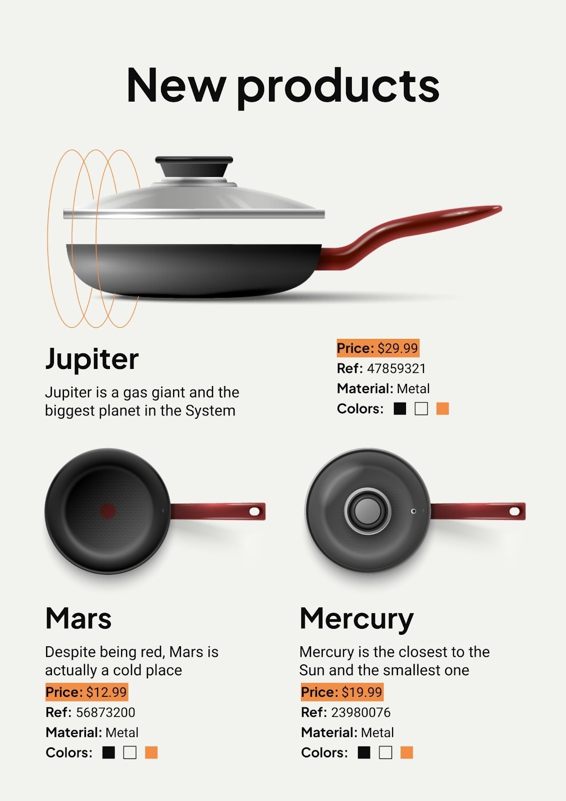 Induction Pans and Pots Catalog Presentation