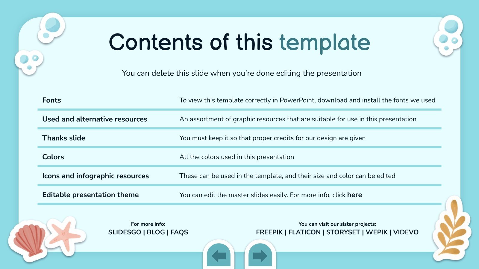 Sea Life Vocabulary Activities for Pre-K Presentation