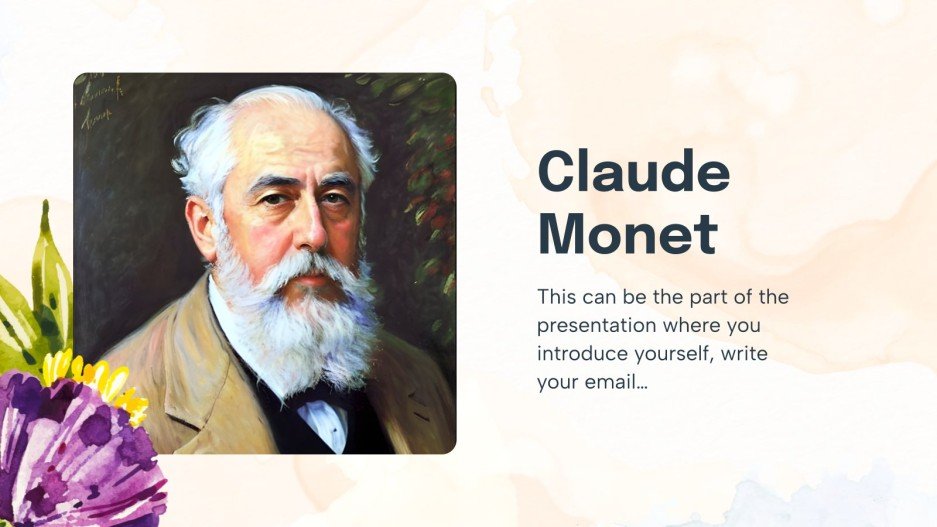 Art Subject for High School: Claude Monet Presentation
