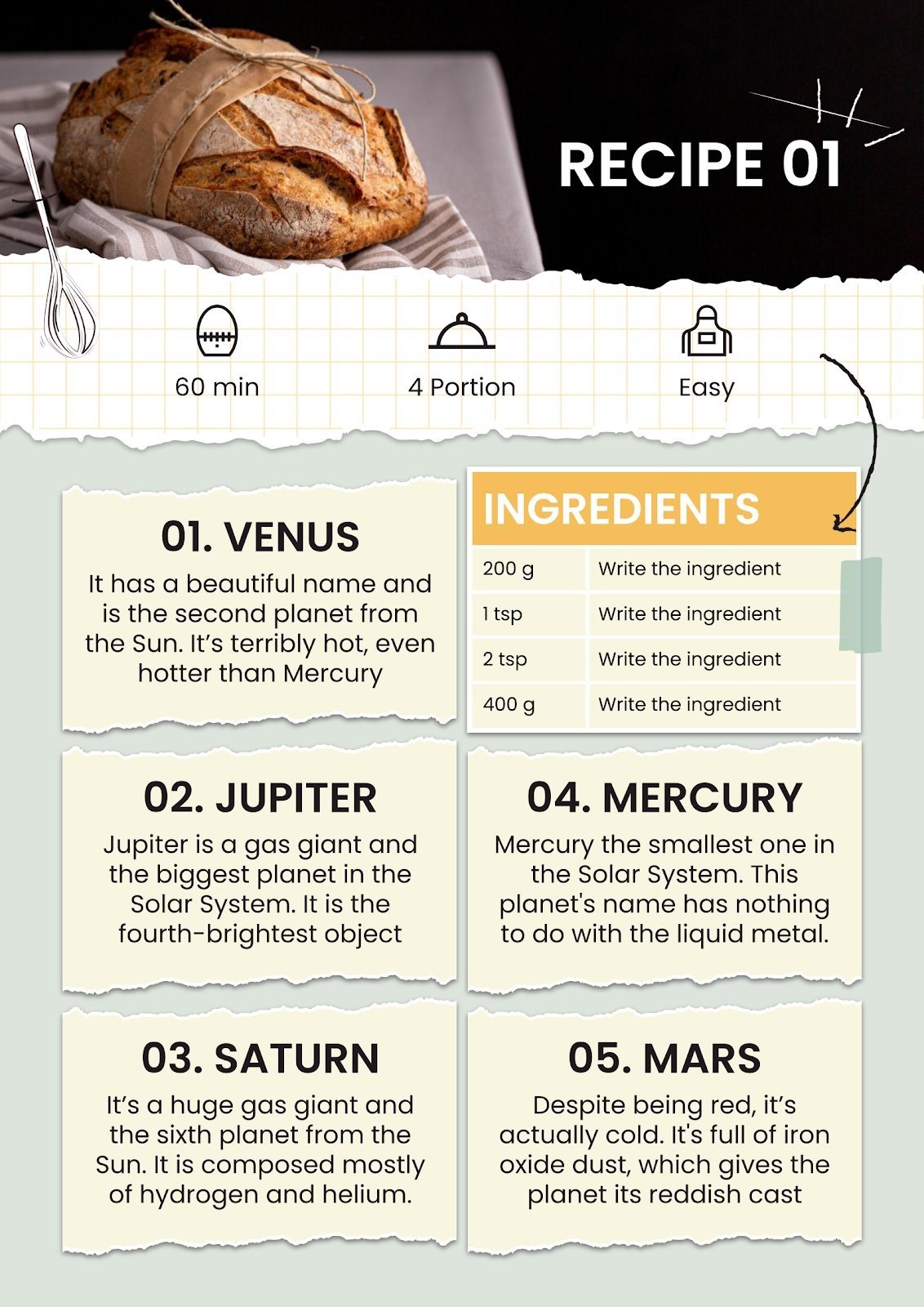 Bread and Pastry Cookbook Presentation