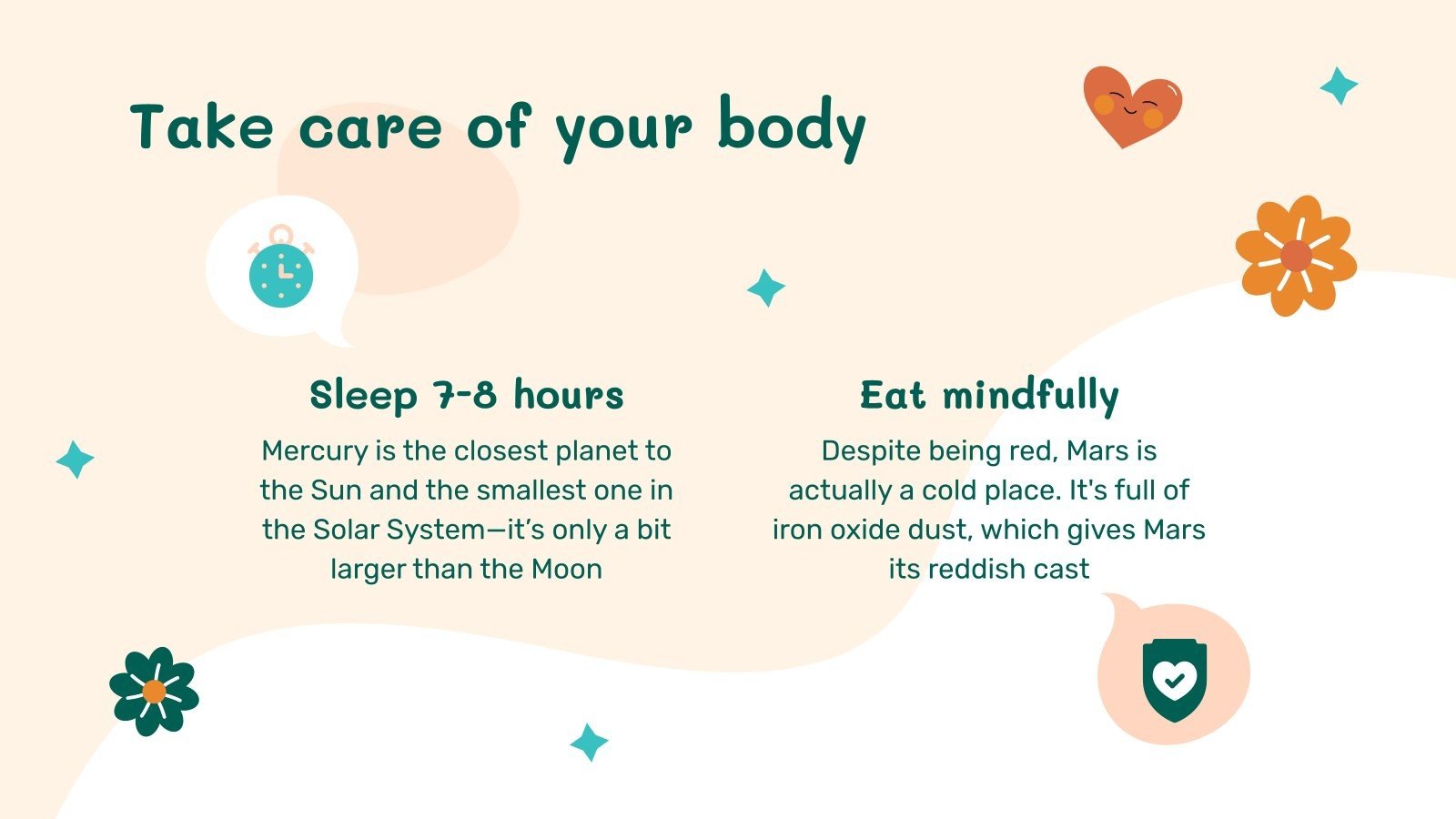 Self-Care Activities for High School Presentation