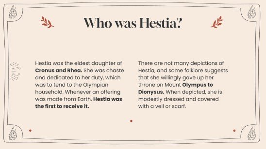 Ancient Greek Goddess: Hestia Presentation