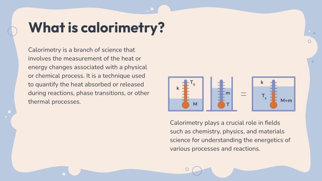 Measuring Heat: Calorimetry Techniques Presentation