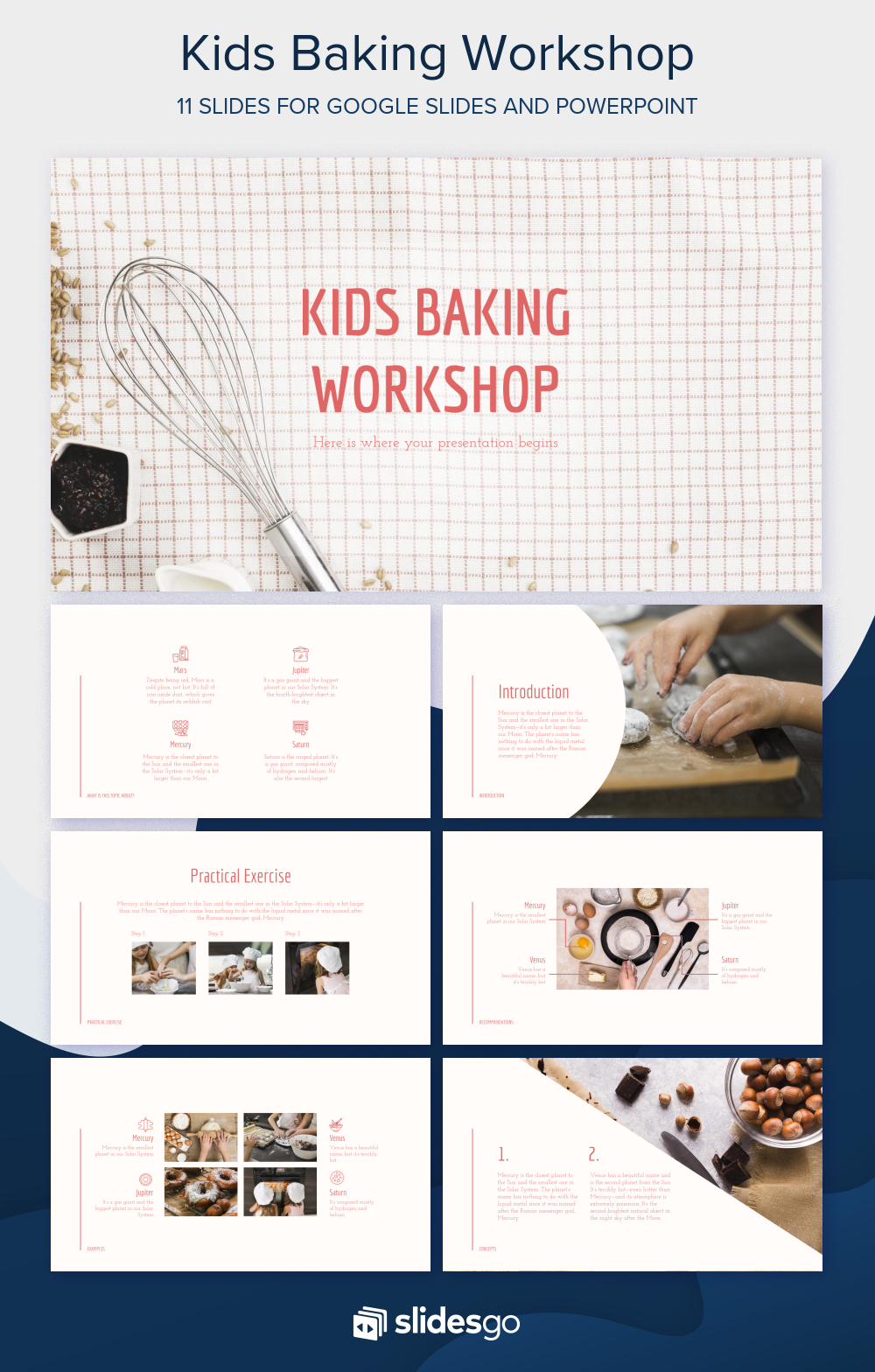 Kids Baking Workshop Google Slides and PowerPoint Template