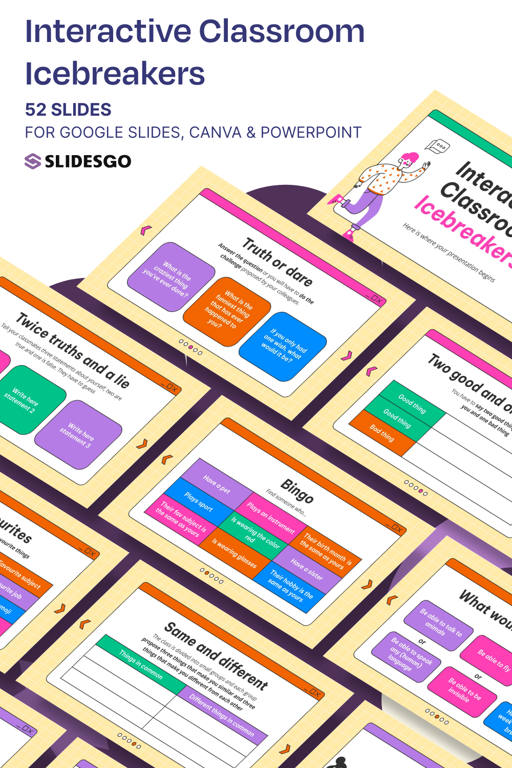 Interactive Classroom Icebreakers Presentation