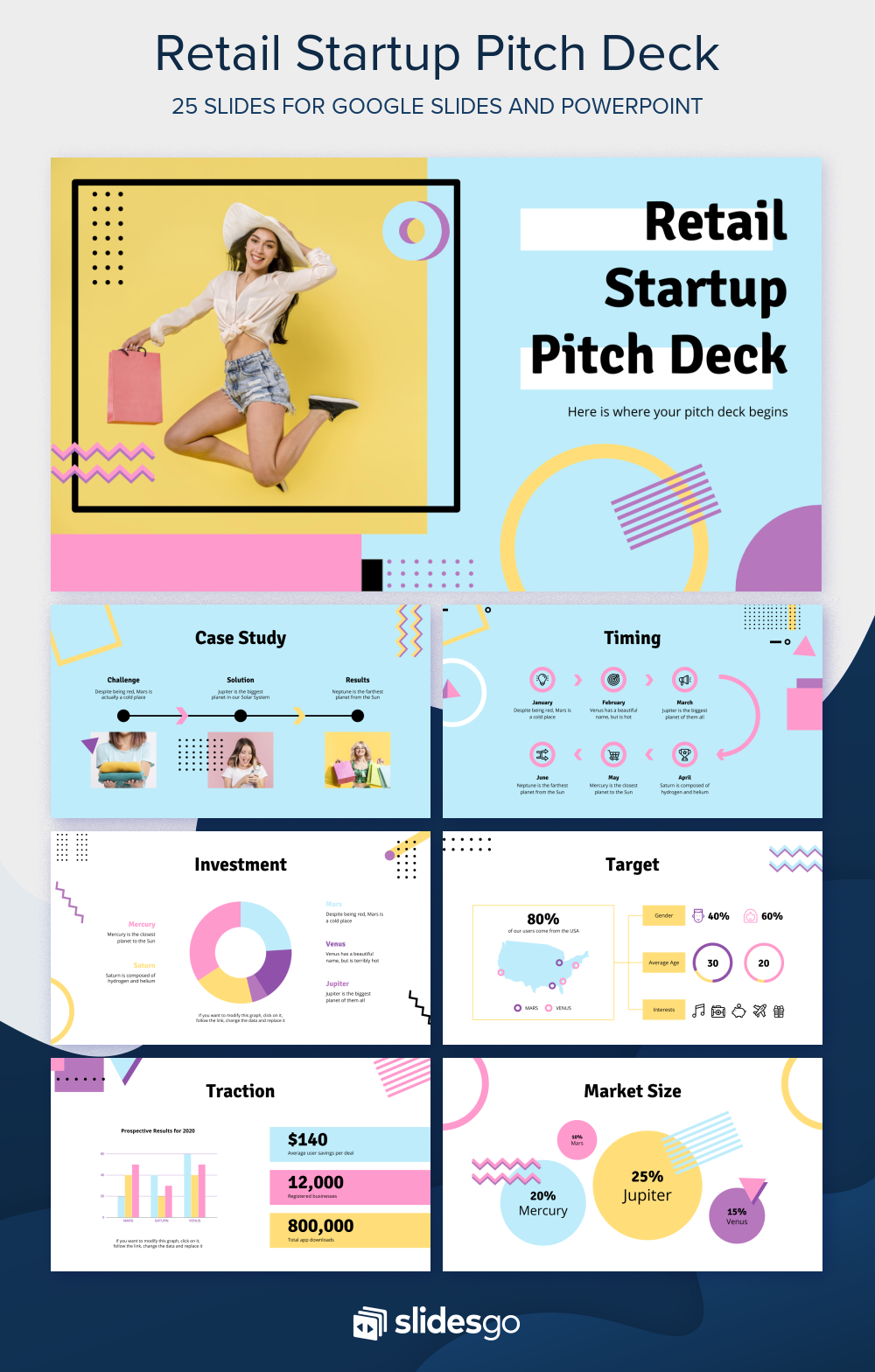 Retail Startup Pitch Deck Google Slides & PPT template