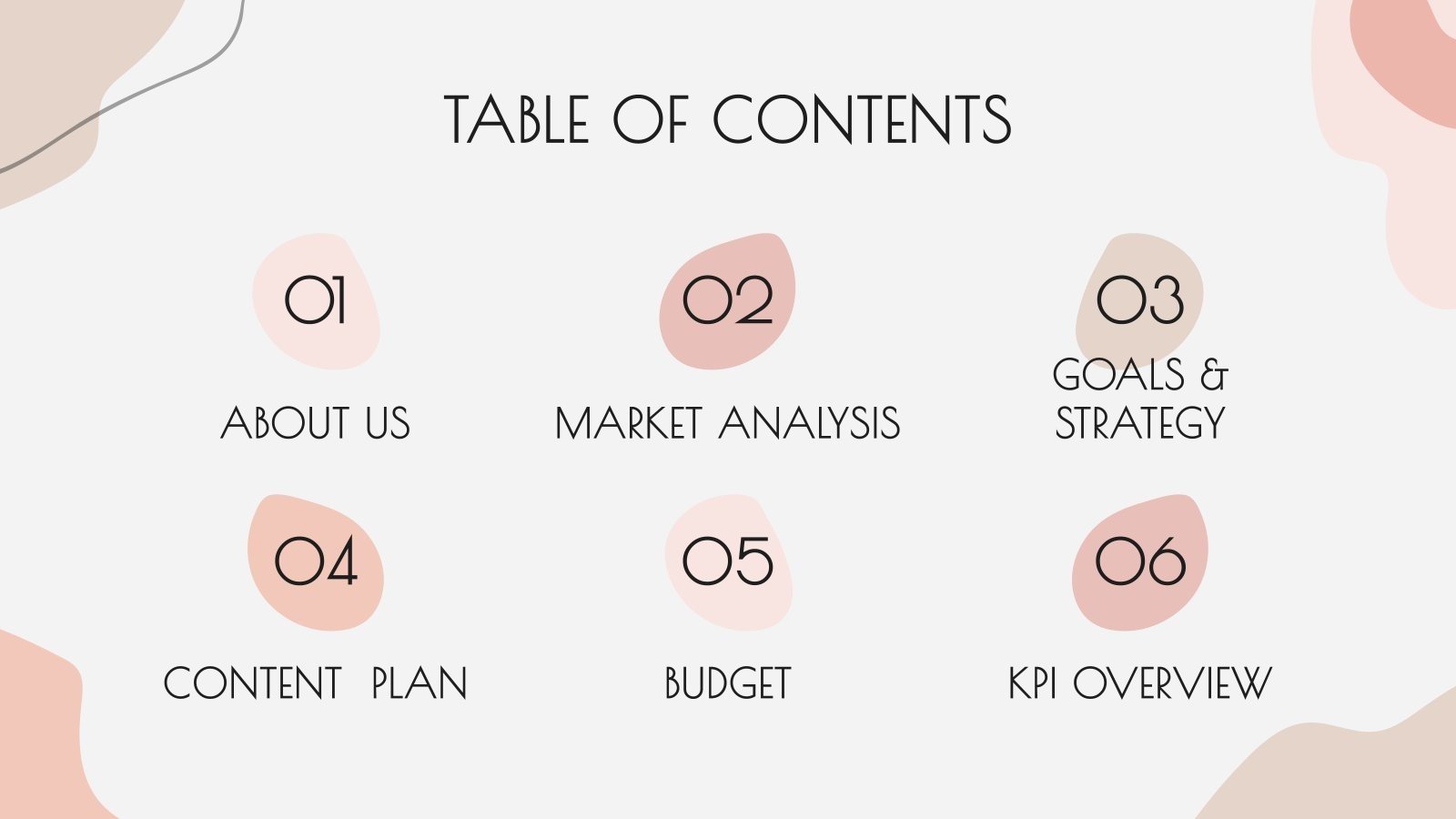 Minimalist Canadian Aesthetic MK Plan Presentation