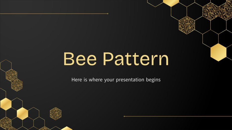 Free golden templates for Google Slides and PowerPoint