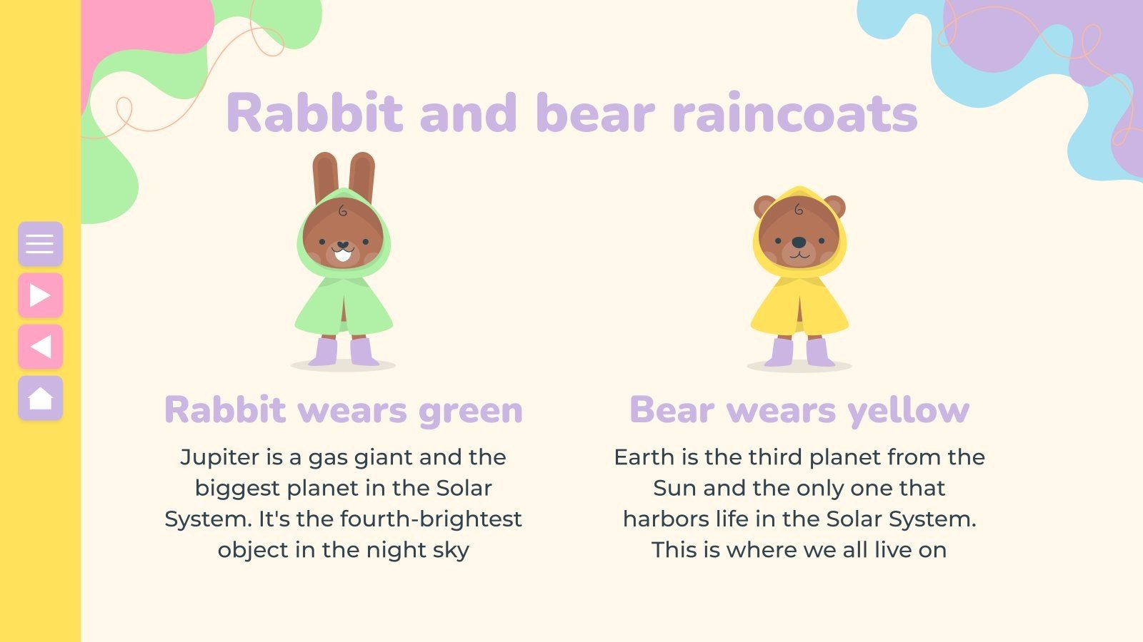 Cute Characters Lesson for Pre-K Presentation