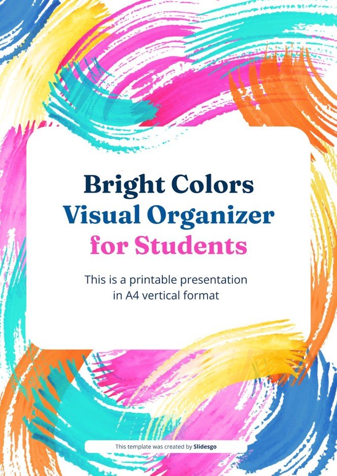 Bright Colors Visual Organizer for Students Presentation
