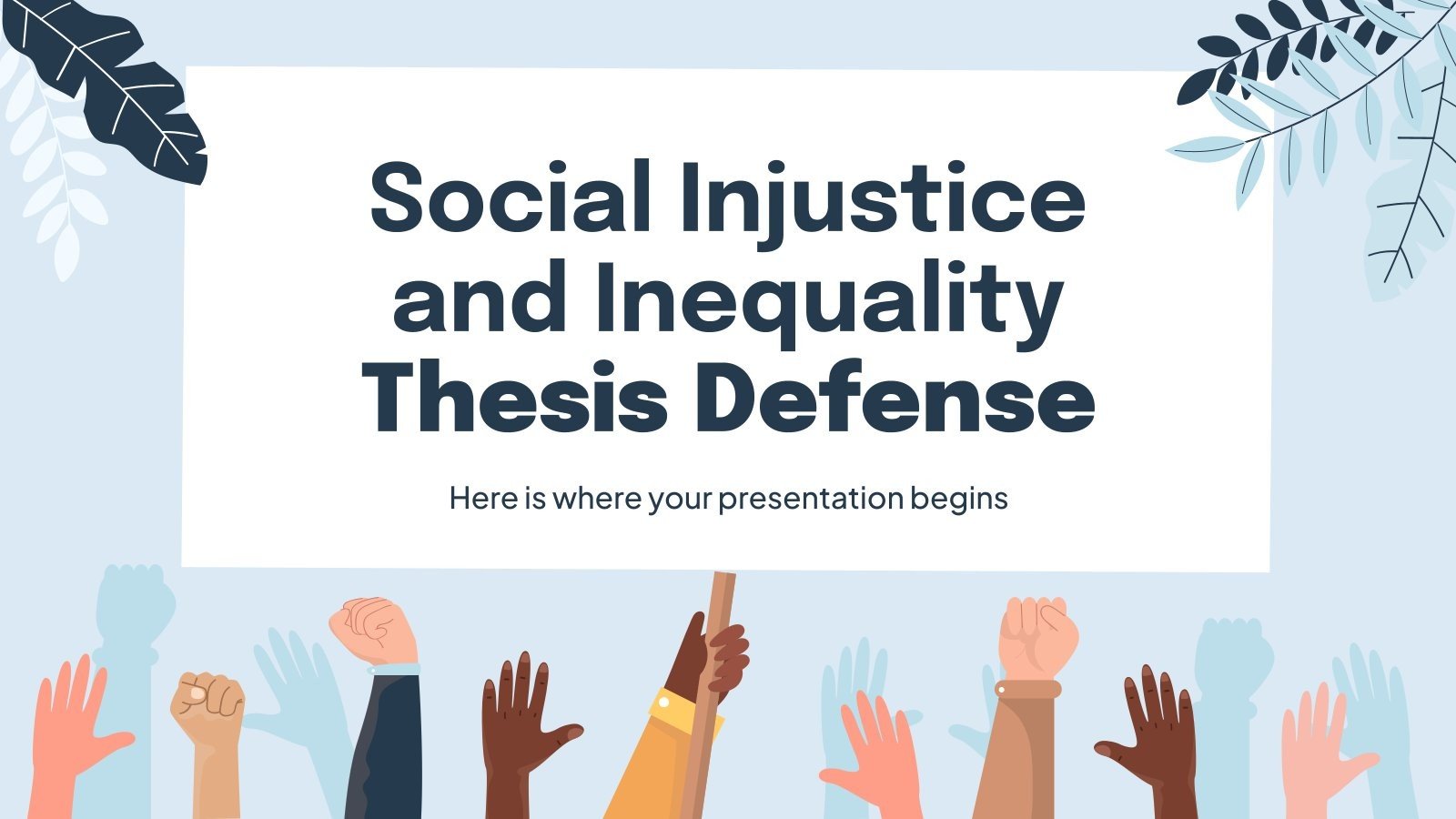 Social Injustice and Inequality Thesis Defense Presentation