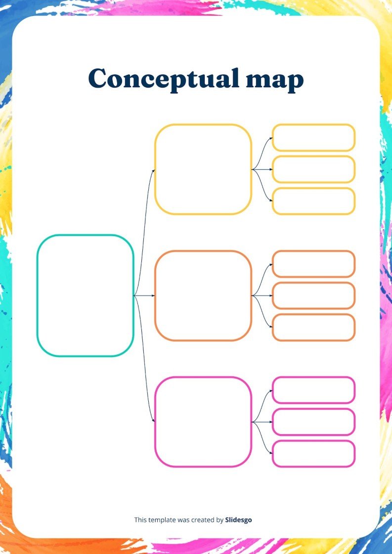 Bright Colors Visual Organizer for Students Presentation