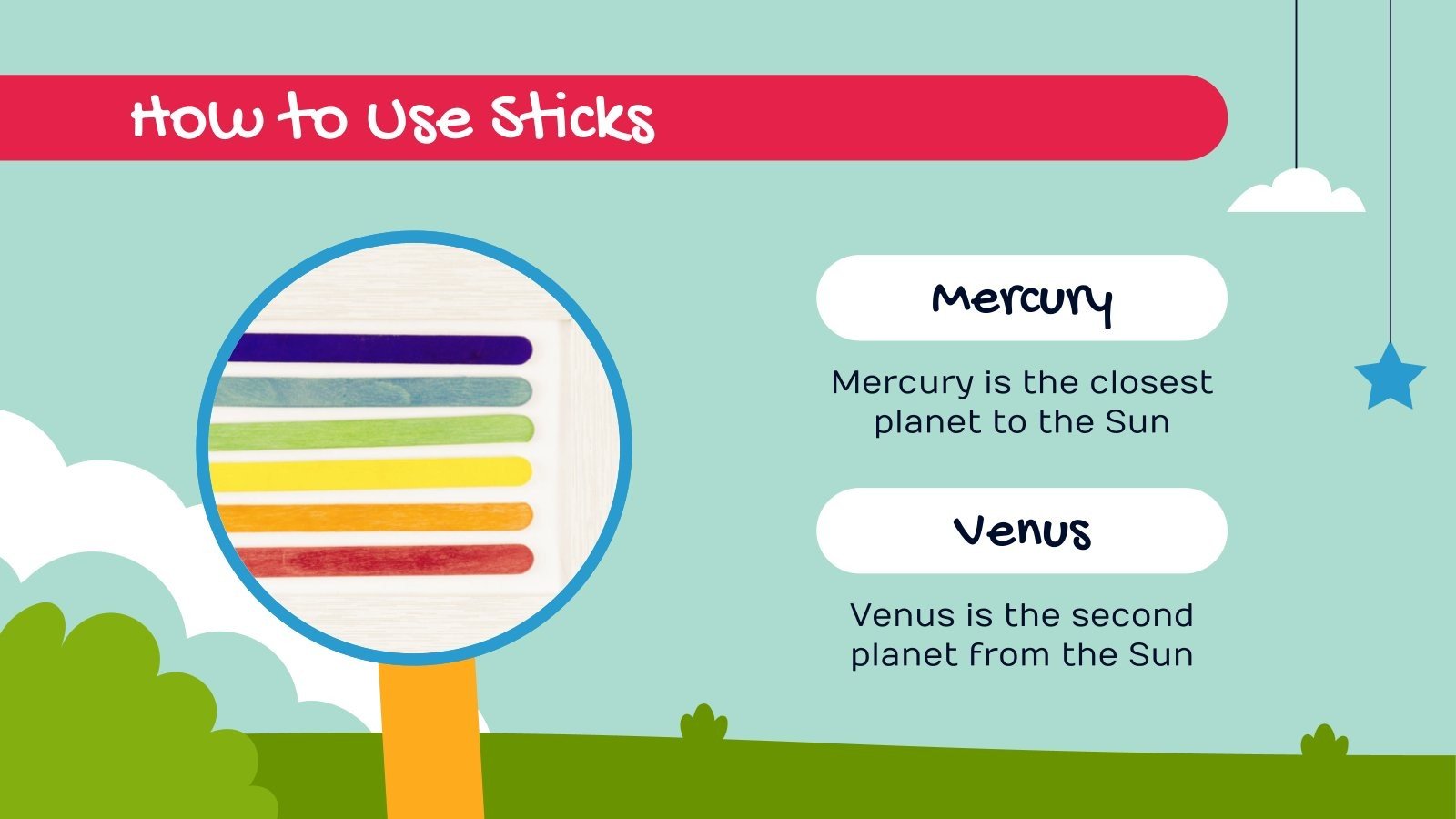 Sticks to Make Sentences | Google Slides & PPT template