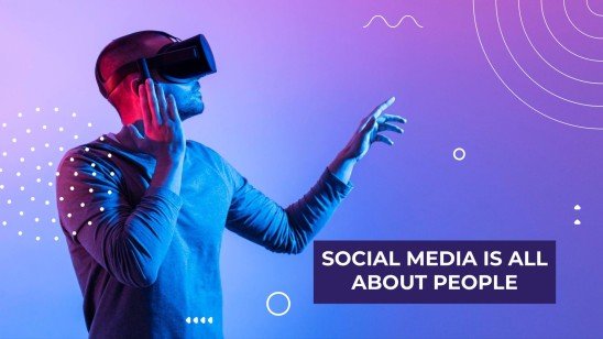 Futuristic Startup Social Media Strategy Presentation