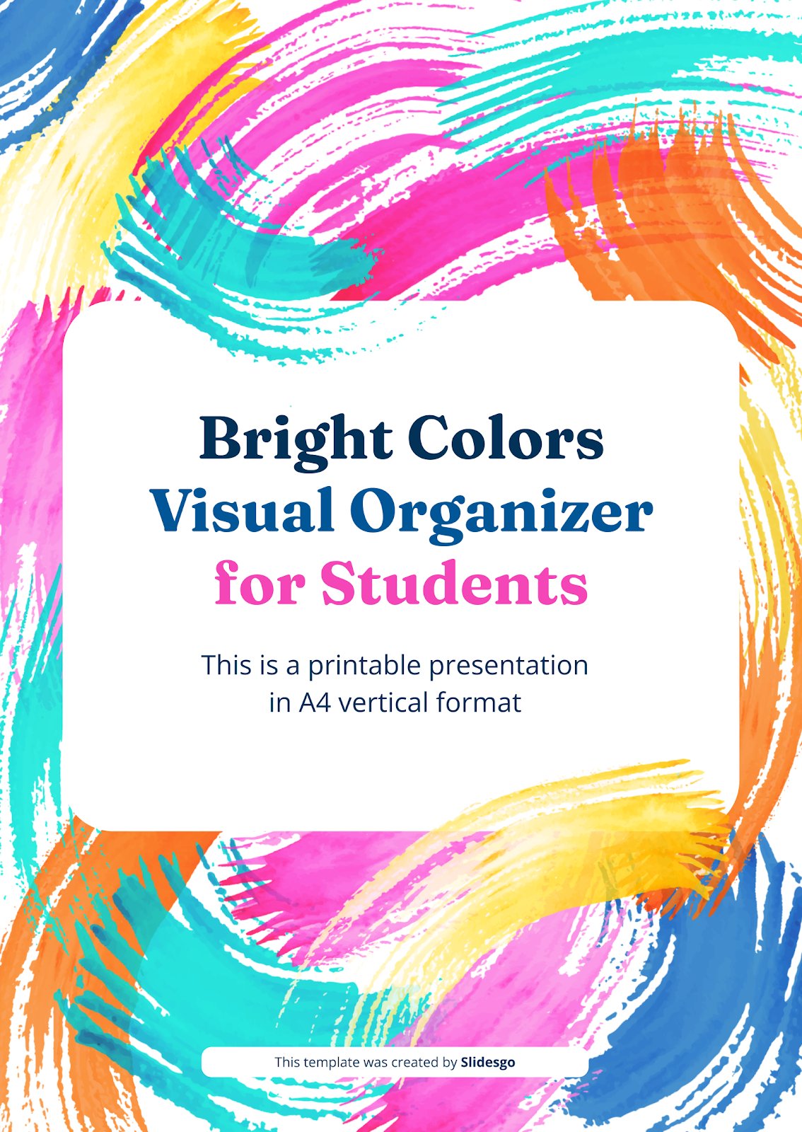 Bright Colors Visual Organizer for Students Presentation