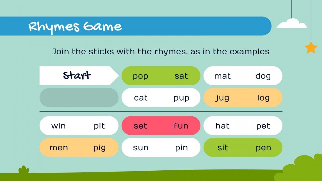 Sticks to Make Sentences | Google Slides & PPT template