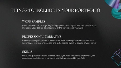 Glowy Glassmorphic Forms Background Portfolio Presentation