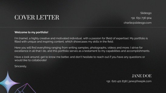 Glowy Glassmorphic Forms Background Portfolio Presentation