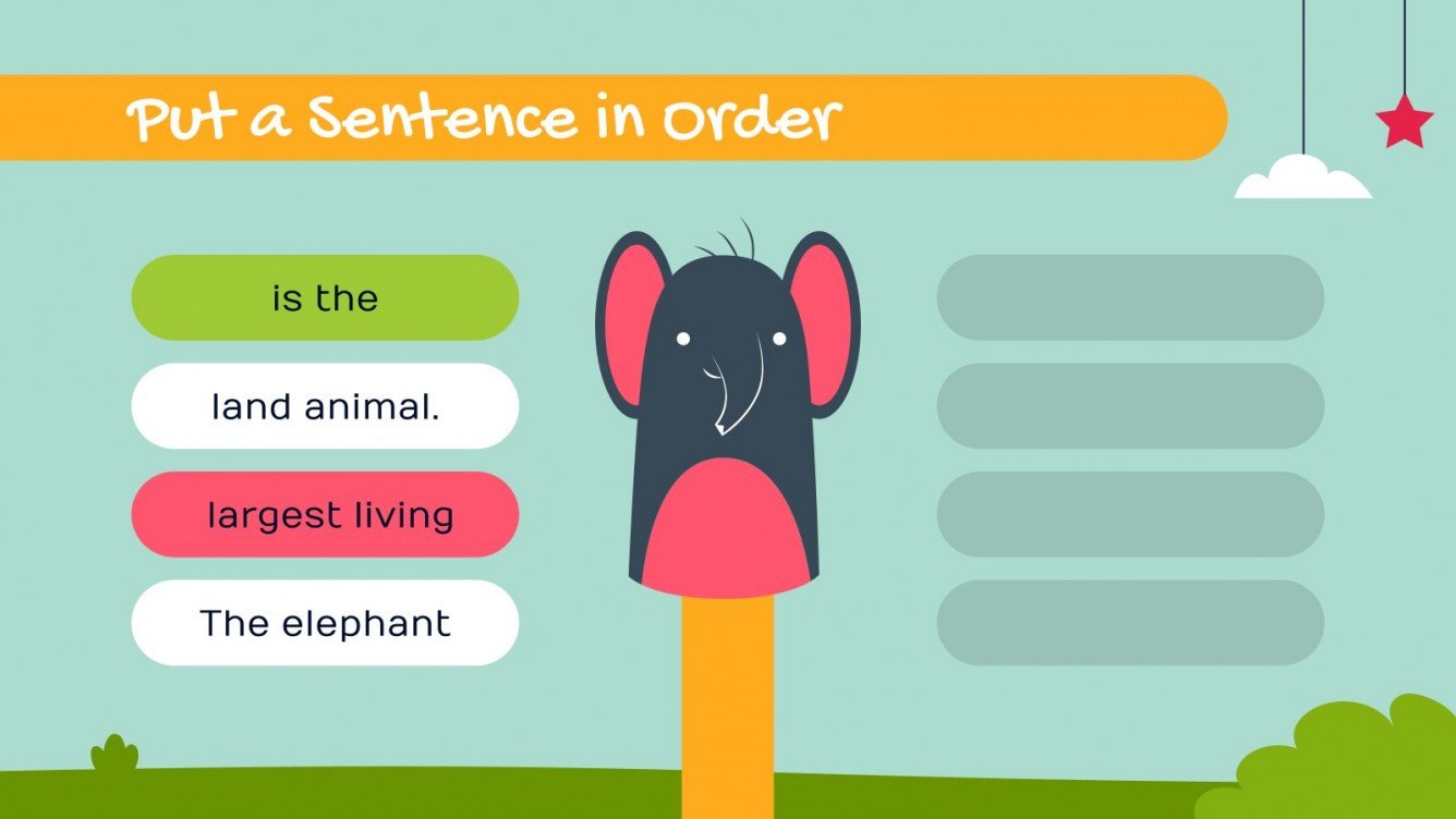 Sticks to Make Sentences | Google Slides & PPT template