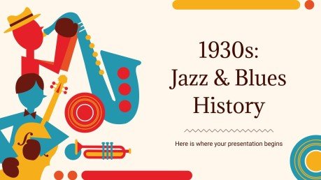 Free Jazz-related Google Slides and PowerPoint Templates