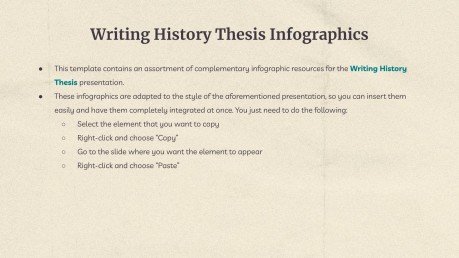 Writing History Thesis Infographics | Google Slides & PPT