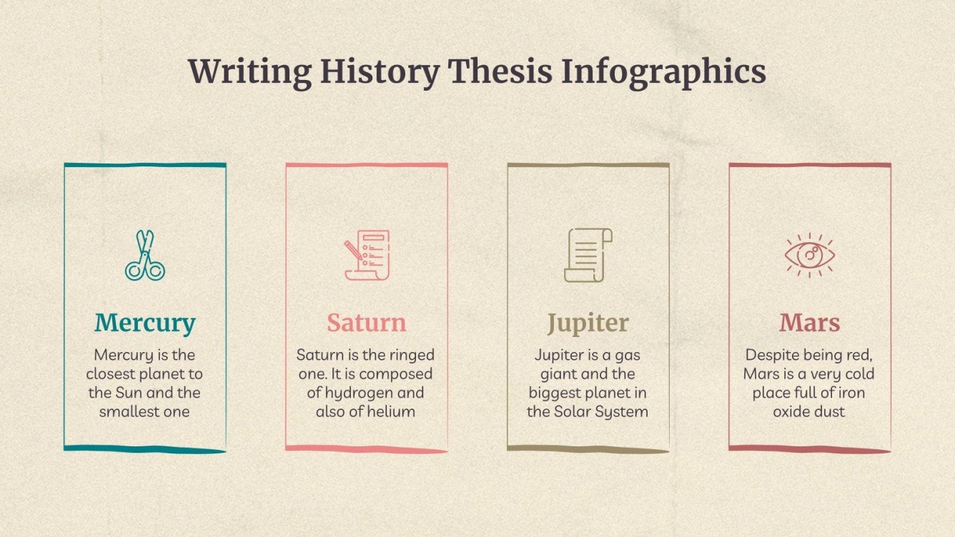 Writing History Thesis Infographics | Google Slides & PPT