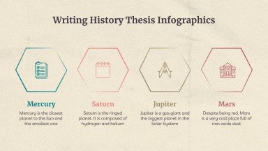 Infografías tesis de historia de la escritura | Google Slides y PPT