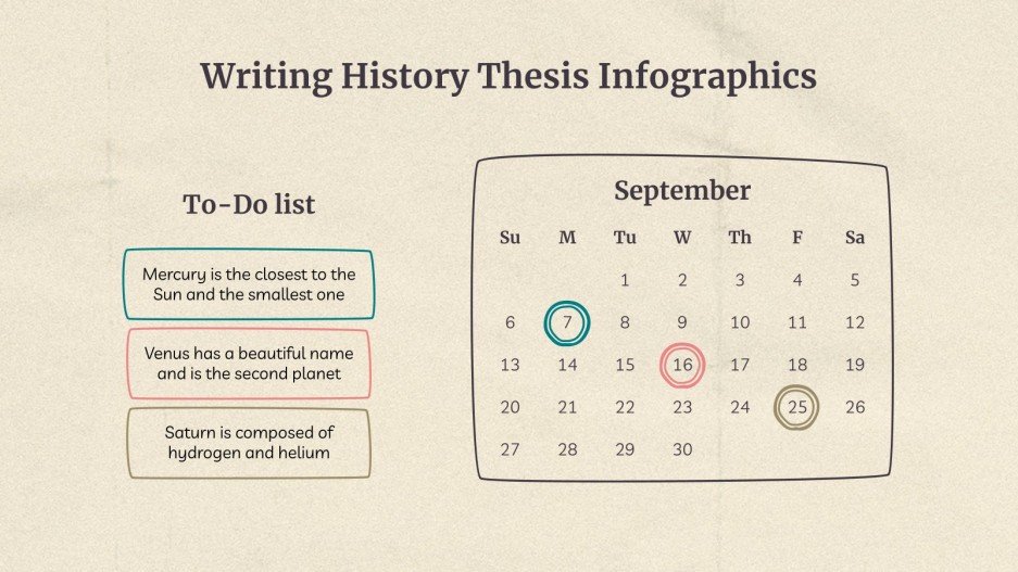 Writing History Thesis Infographics | Google Slides & PPT