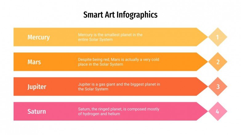 Infographies sur SmartArt | Modèle Google Slides et PowerPoint