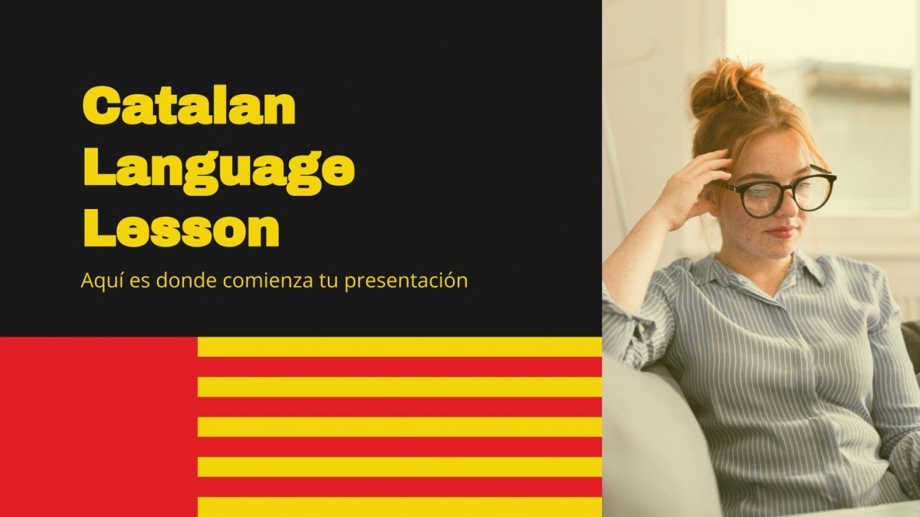 Catalan Language Lesson | Google Slides & PPT template