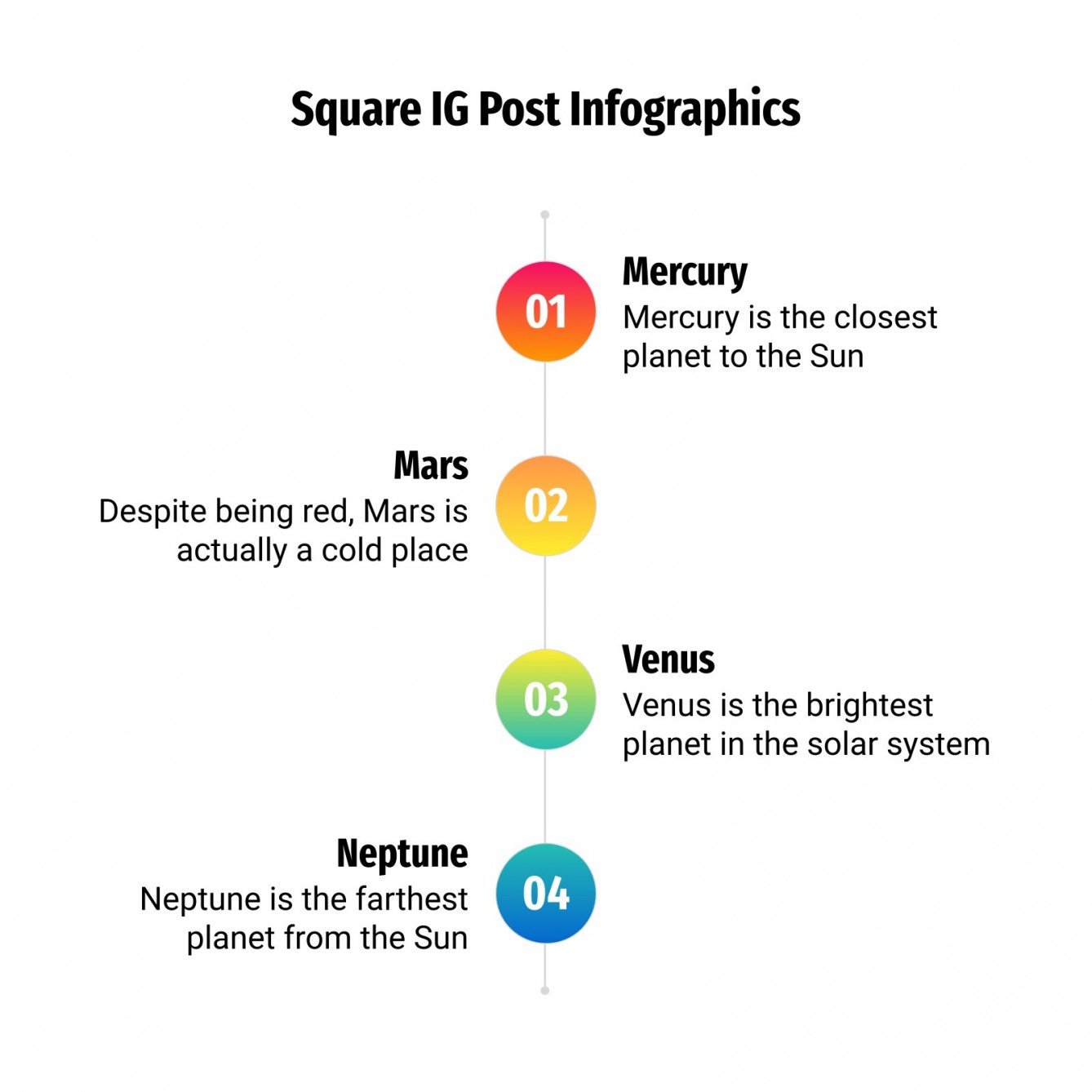 Square IG Post Infographics | Google Slides & PowerPoint